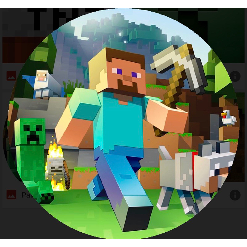 PAINEL REDONDO DO MINECRAFT | Shopee Brasil