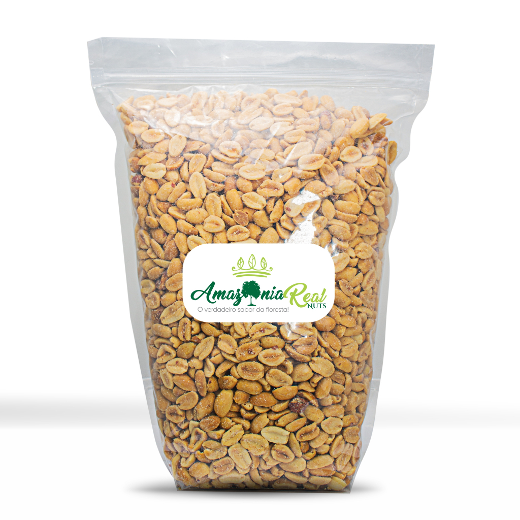 Amendoim Torrado Sem Pele Premium Com Sal [COM ATM] - 1KG - Indústria ...