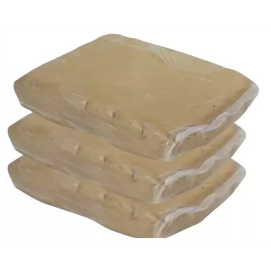 Kit 3 Pacotes de Argila Natural P/ Modelar / Argila Escolar 900g cada ...