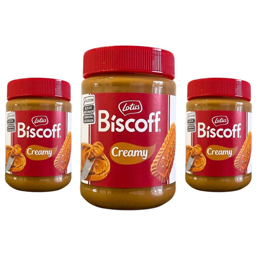 Pasta Lotus Biscoff Belga Creamy 400g (3 Unidades) | Shopee Brasil