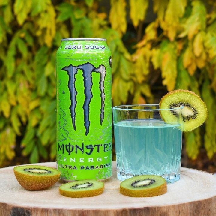 MONSTER ENERGY ULTRA PARADISE Sabor kiwi com maçã verde. Sem açúcar ...