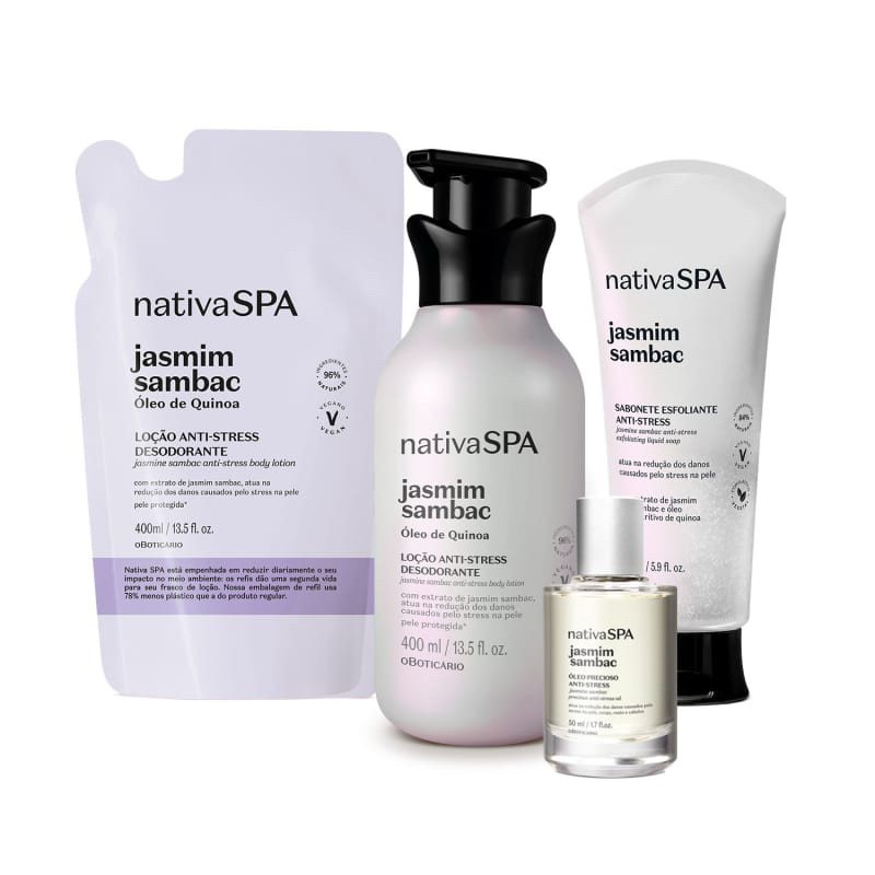 kit Nativa SPA Jasmim Sambac (4 itens) | Shopee Brasil