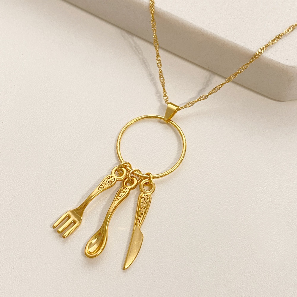 Colar estilo patuá de profissão cozinheiro / cheff de cozinha de aro ...