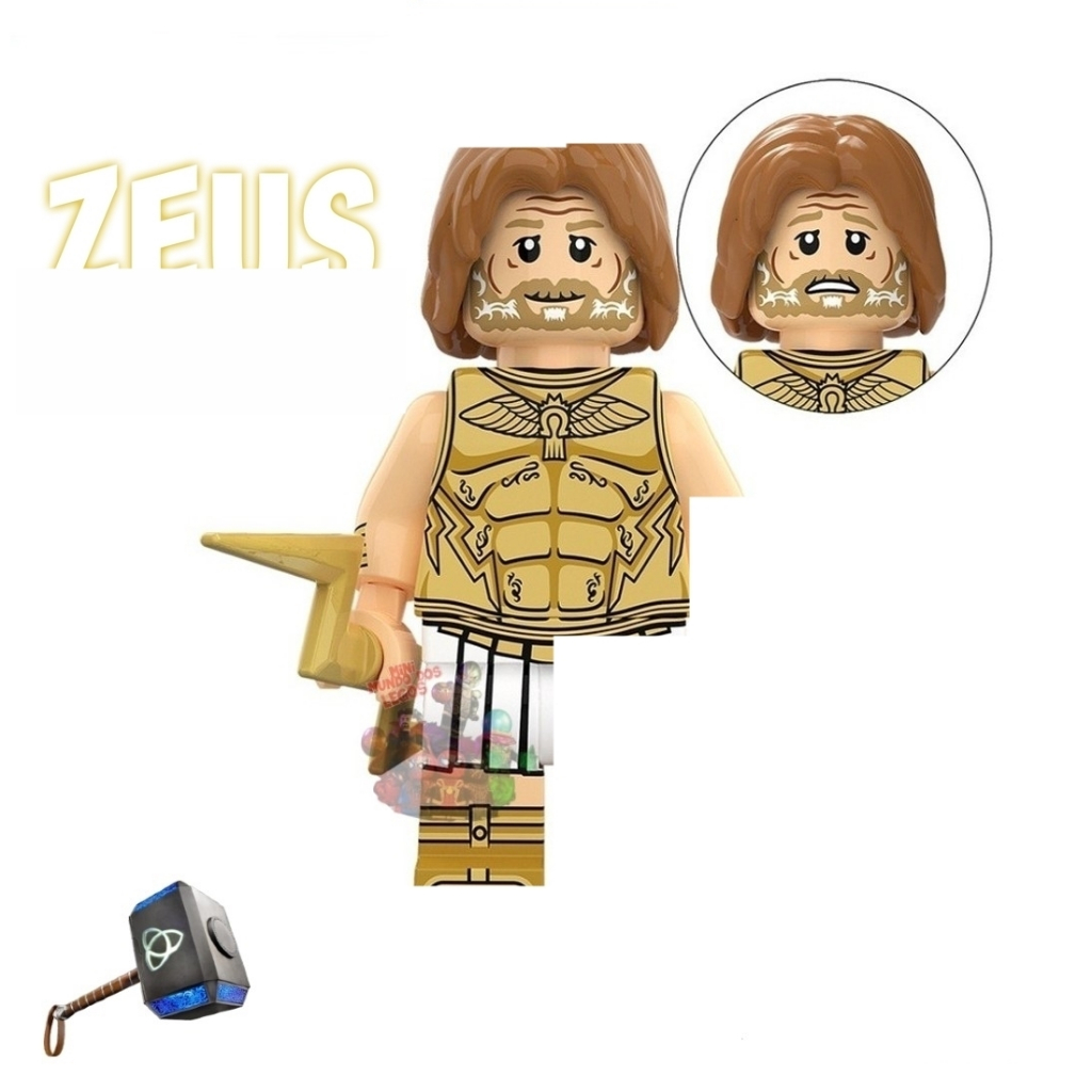 zeus minifigure de coleção thr god of war russell crowe | Shopee Brasil