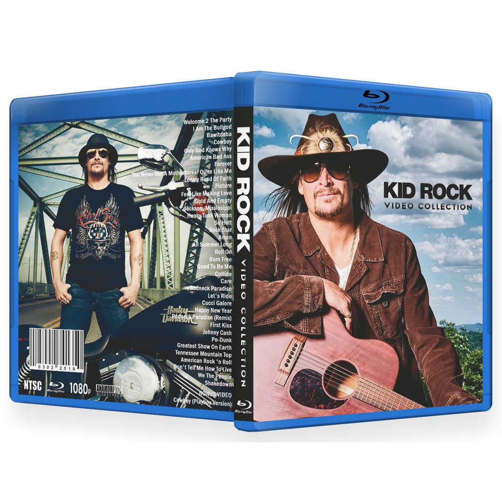 BLU-RAY KID ROCK - VIDEO COLLECTION (fan made) | Shopee Brasil