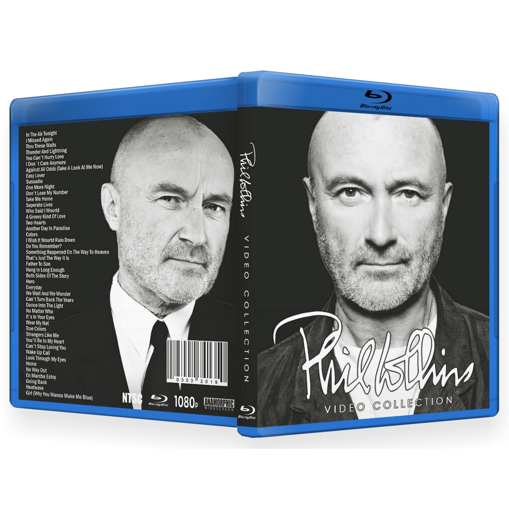 BLU-RAY PHIL COLLINS - VIDEO COLLECTION (fan made) | Shopee Brasil