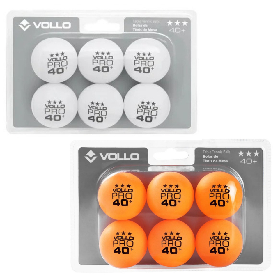 Bola de Tênis de Mesa Ping-Pong 3 Estrelas 6 Unidades Vollo | Shopee Brasil
