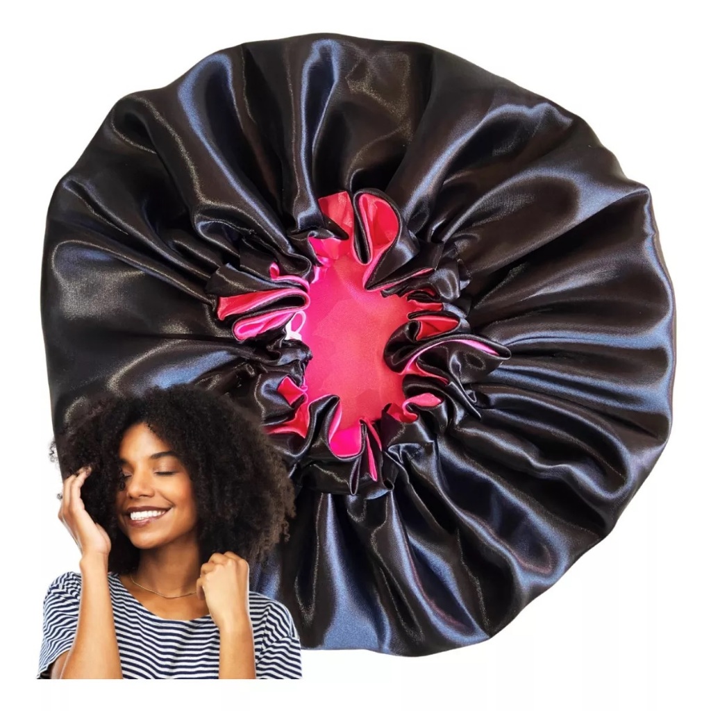 Touca de Cetim Grande Dupla Face | Shopee Brasil
