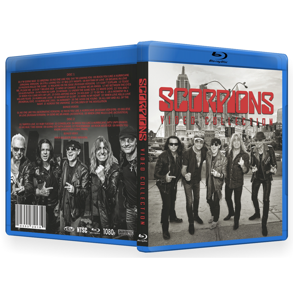BLU-RAY SCORPIONS - VIDEO COLLECTION (fan made) | Shopee Brasil