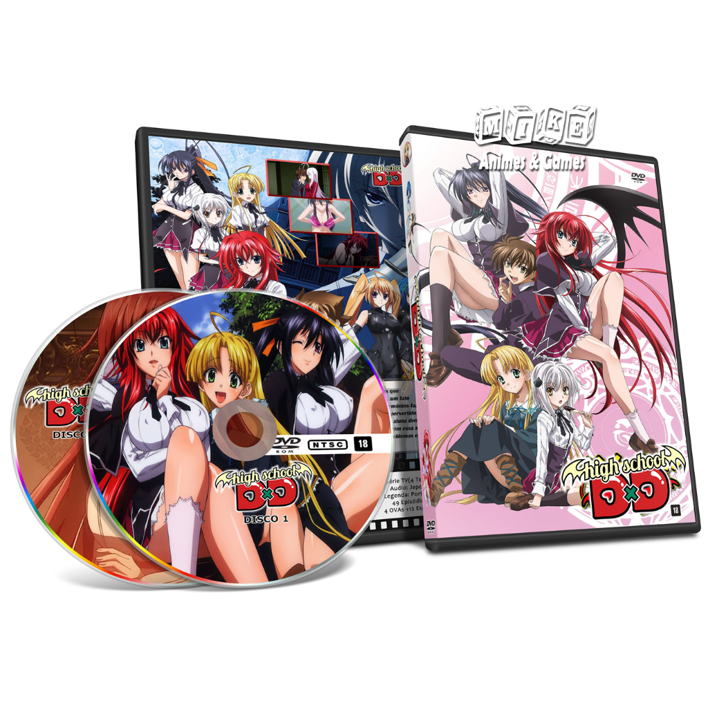 Dvd High School Dxd Legendado Sem Censura 4 Temporadas | Shopee Brasil