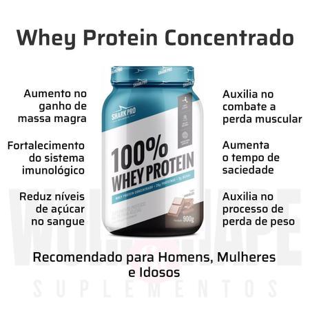 Whey Protein concentrado 100% Shark Pro 900g | Shopee Brasil