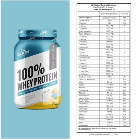 Whey Protein concentrado 100% Shark Pro 900g | Shopee Brasil
