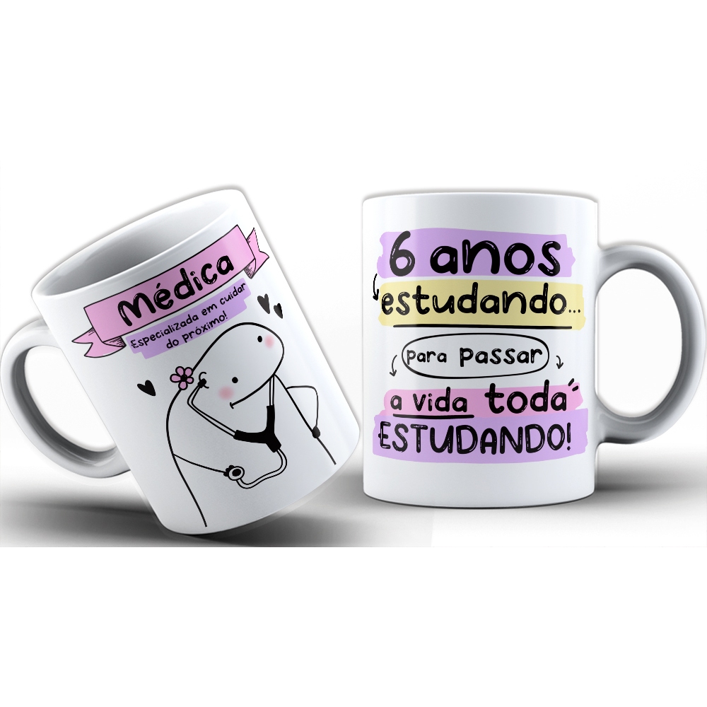 Caneca meme flork profissões médica/médico | Shopee Brasil