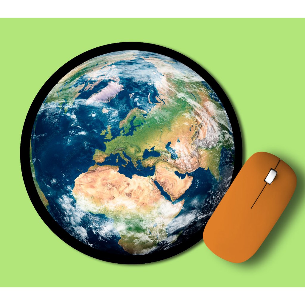 Mouse Pad Redondo Planeta Terra | Shopee Brasil