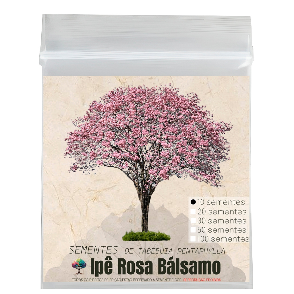 10 Sementes de Ipê Rosa Tabebuia pentaphylla Semente e Cor | Shopee Brasil