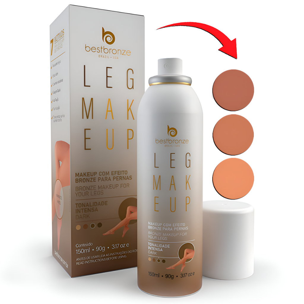 Spray Maquiagem De Perna Leg Make Up Resistente A Água Esconde Celulite ...