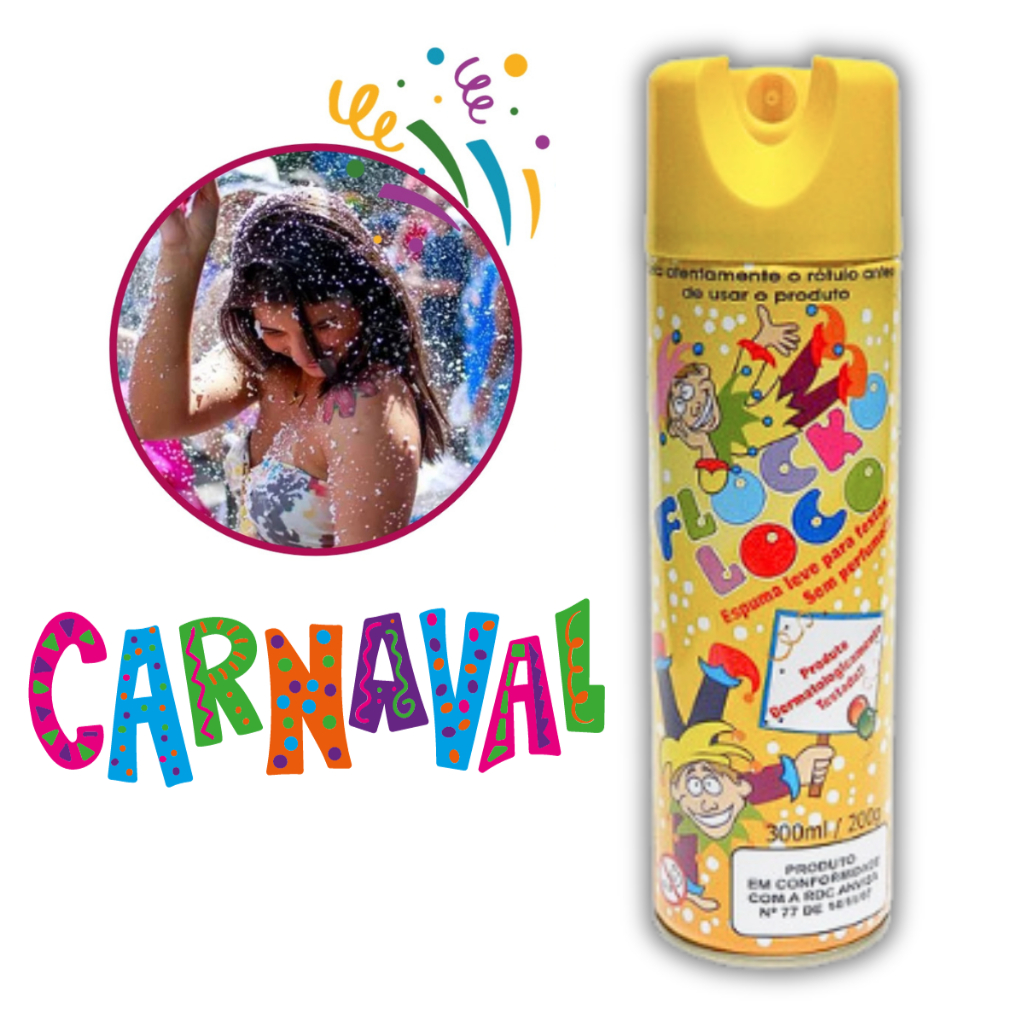 Espuma De Carnaval Brincadeira Kids Diversão Festa - Atacado | Shopee ...