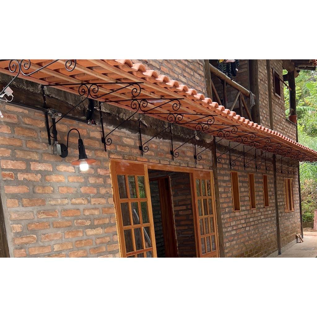 Kit 2 Mao Francesa Colonial 40x80 Arabesco declinada 10º P/ Cobertura ...