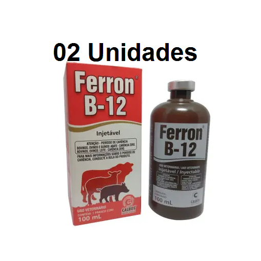FERRON B12 100ML SAUDE E PRODUTIVIDADE ( 02 Unidades ) | Shopee Brasil