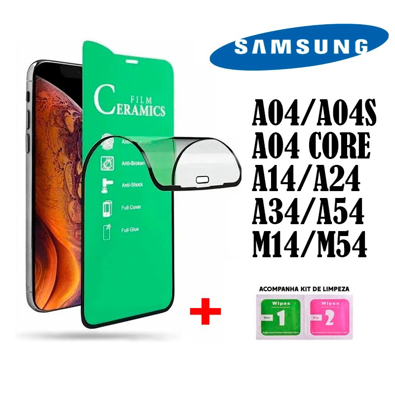 Pelicula Cerâmica 9D Para Samsung Galaxy A04/A04S/A05/A05S/A04 CORE/A14/A12/A13/A15/A23/A24/A25 ...