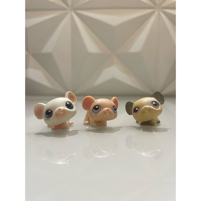 Kit 3 Littlest Pet Shop Ratinhos LPS | Shopee Brasil