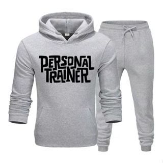 Conjunto Moletom Personal Trainer Kit Academia Moda Fitnnes ...