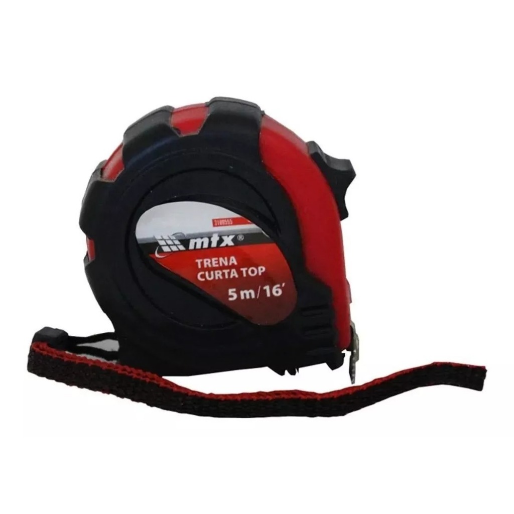 Trena Aço Curta 5m X 25mm Emborrachada Profissional Mtx | Shopee Brasil