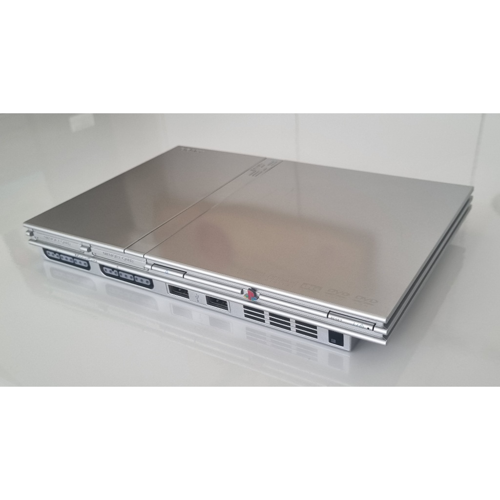 Playstation 2 (PS2) Slim Satin Silver (Prata) | Shopee Brasil