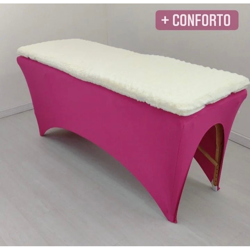 kit para maca: capa legging pink+colchão anti stress branco | Shopee Brasil