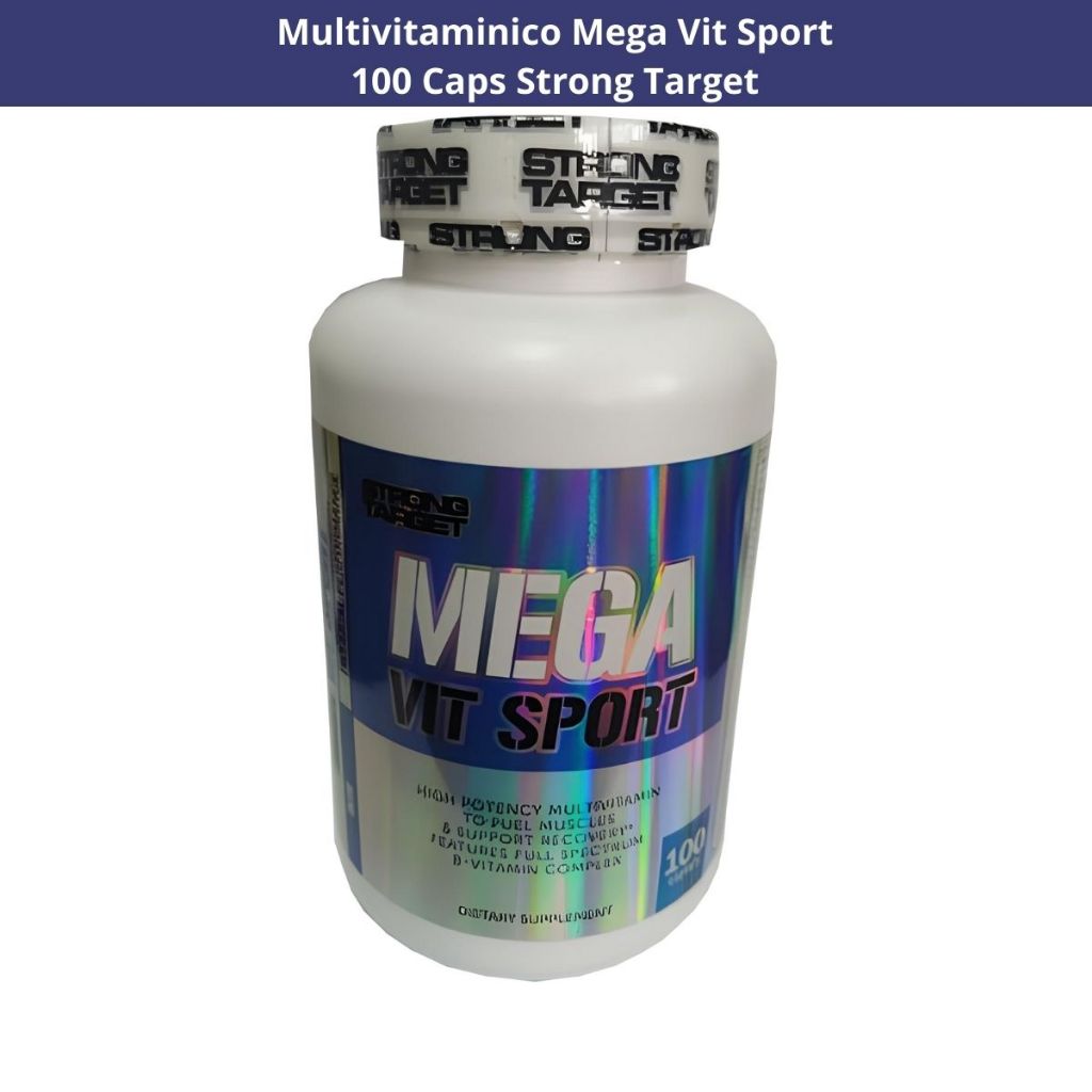 Multivitaminico Polivitamínico Mega Vit Sport 100 tabletes Strong ...