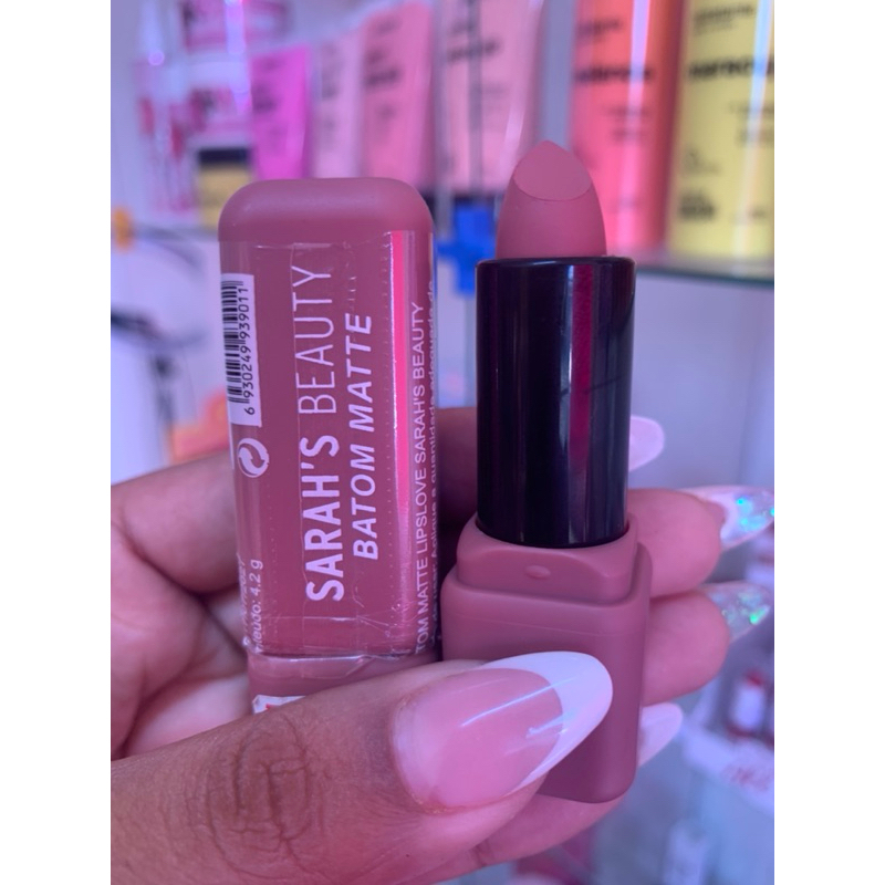 batom matte sarah Beauty nude | Shopee Brasil