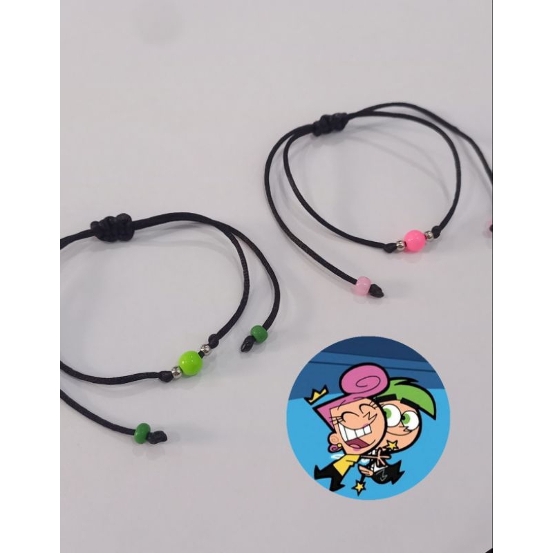 Pulseira de casal Cosmo e Vanda | Pulseira artesanal | padrinhos ...