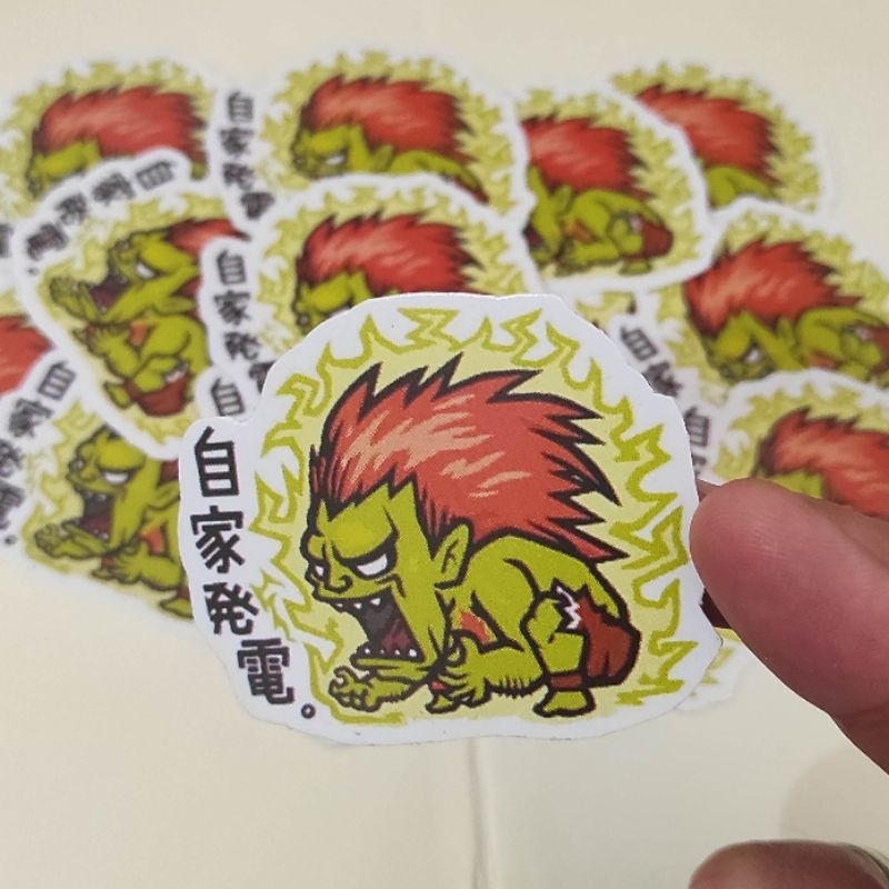 BLANKA - STREET FIGHTER - STICKERS - Adesivos e Imãs - Escorrega o Preço