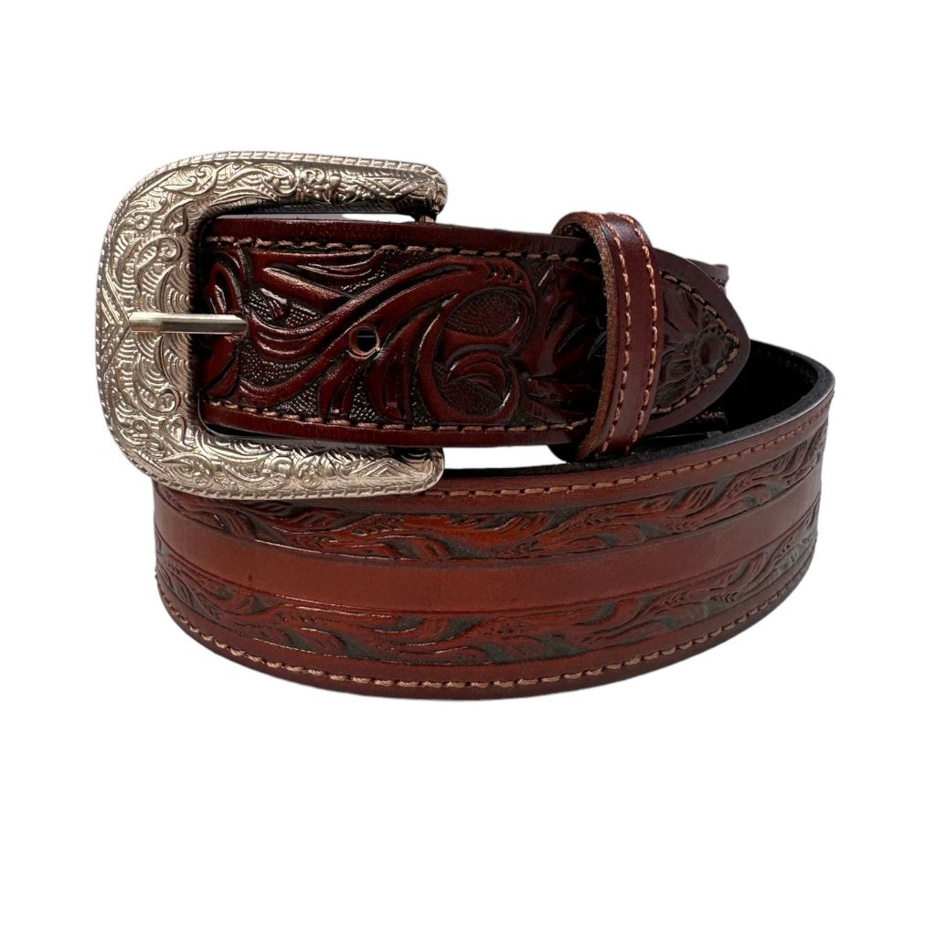 Cinto Em Couro Masculino Country Com Fivela Clássica Removível | Shopee ...