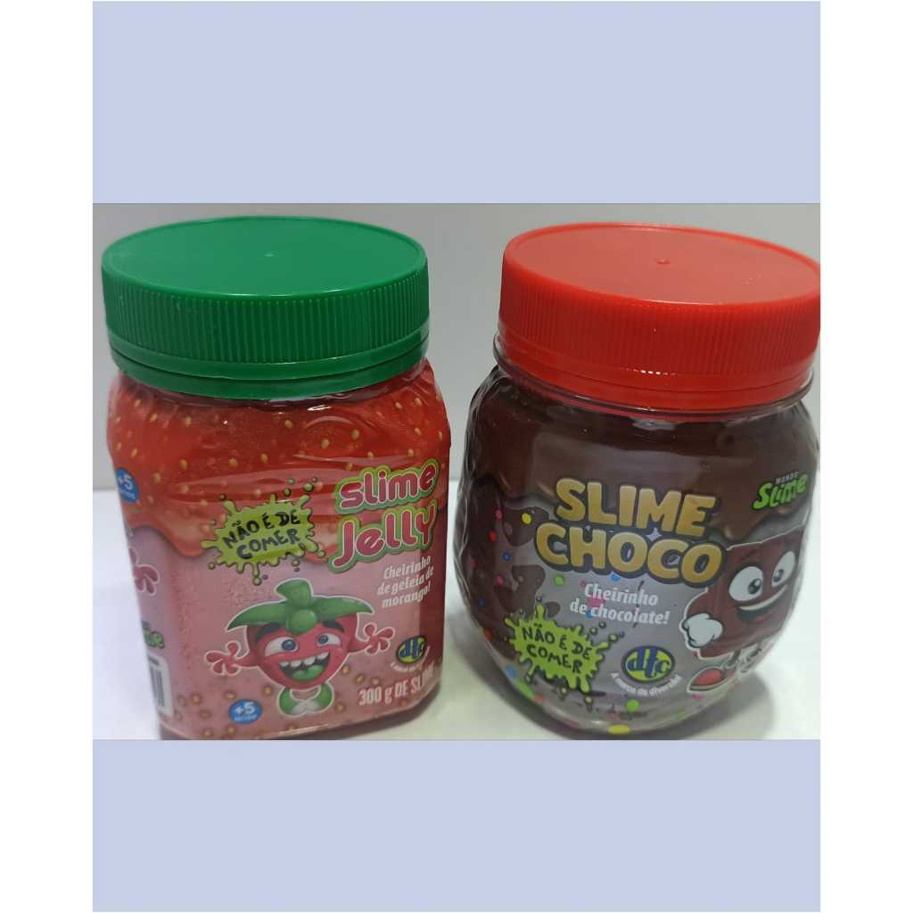 Slime Choco + Slime Jelly Morango - DTC - Validade Agosto/2024 | Shopee ...