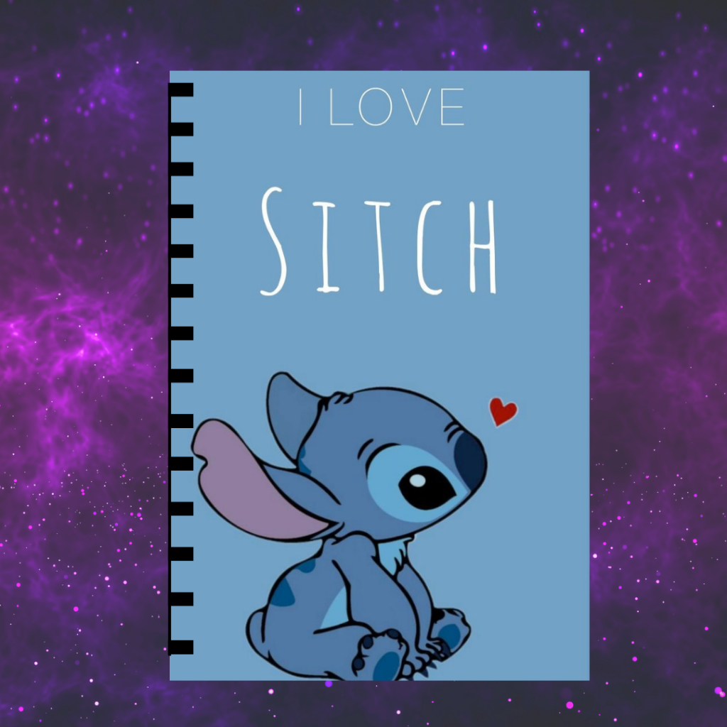 Caderno cartoon Disney Stitch garra e capa plástica A5 | Shopee Brasil