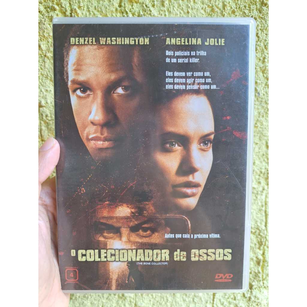 DVD O Colecionador de Ossos 1999, Denzel Washington & Angelina Jolie Dublado Original | Shopee ...