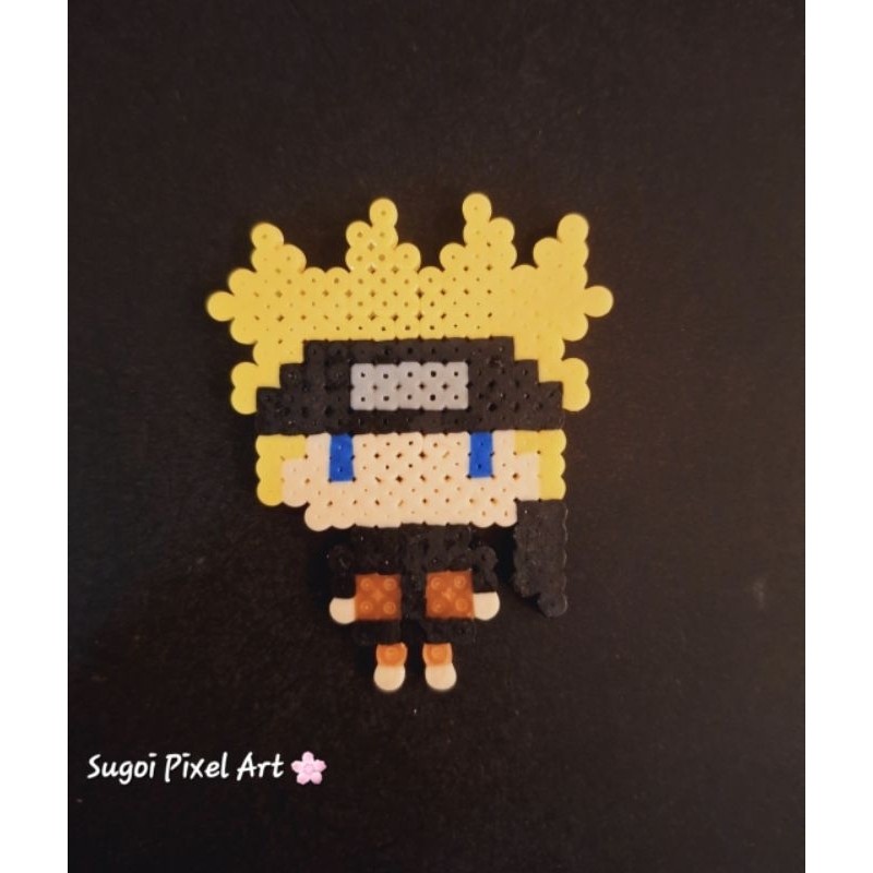 Imã Naruto / Hama Beads / Pixel Art / Art Geek | Shopee Brasil