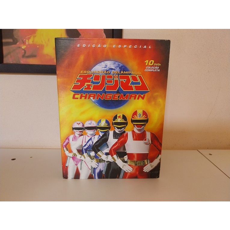 Dvd Box Changeman: Esquadrão Relâmpago 10 discos completo e original raro | Shopee Brasil