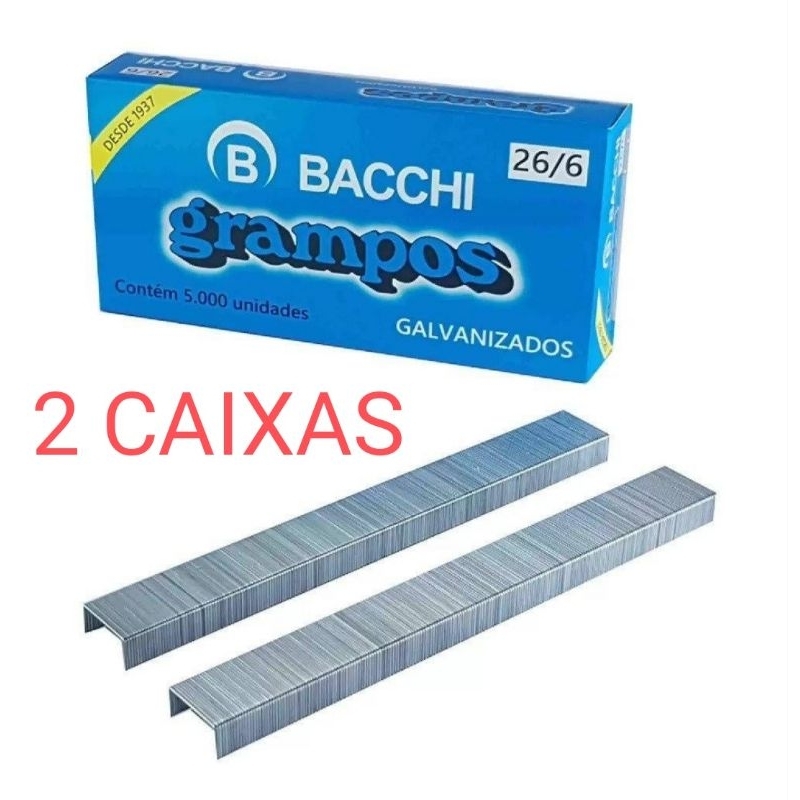 Grampo para grampeador kit 2 caixas PROMOÇÃO | Shopee Brasil