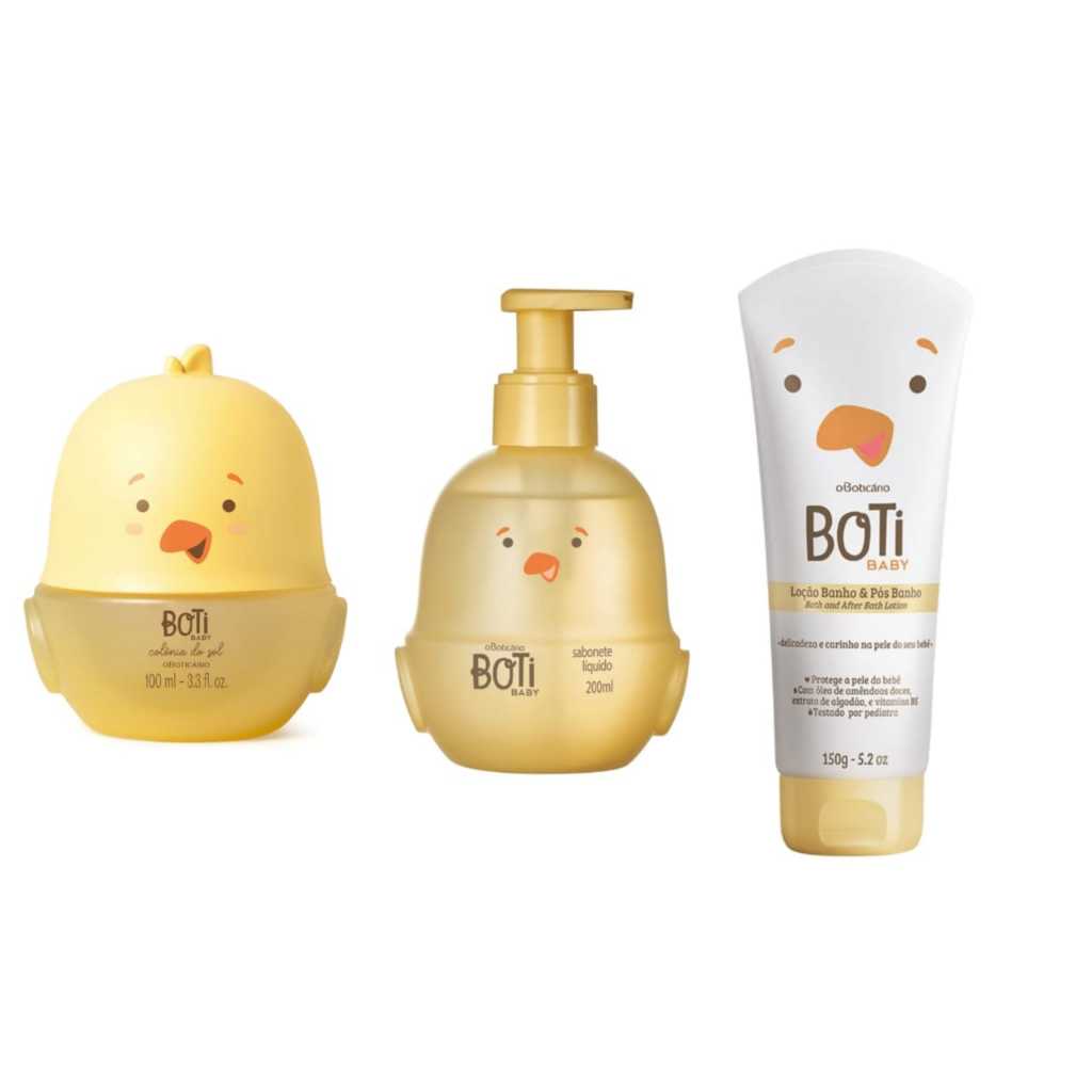 Kit Boti Baby Colônia, Loção e Sabonete glicerinado infantil menino ...