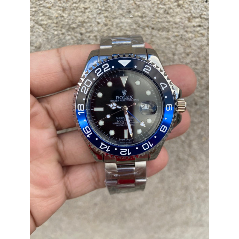 Relógio Rolex GMT “Batman” Preto com azul | Shopee Brasil