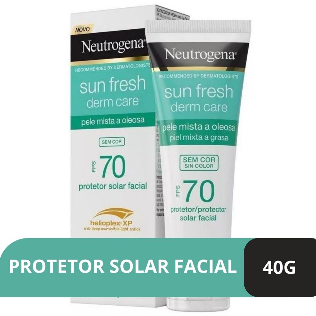 Protetor Solar Neutrogena Dermacare Skin Sem Cor Fps70 40g | Shopee Brasil