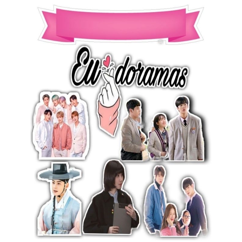 topo de bolo DORAMA com 10 peças | Shopee Brasil
