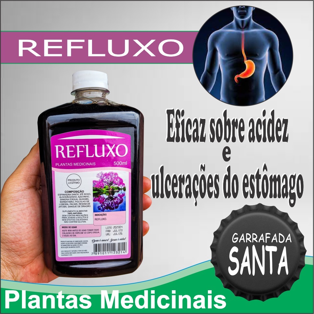 MIX DE PLANTAS Garrafada Santa Refluxo 100% NATURAL | Shopee Brasil