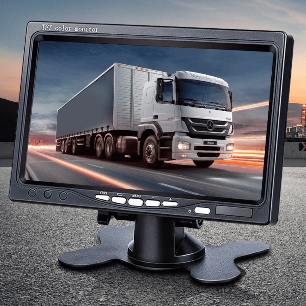 Tela Monitor LCD Veicular Digital 7 Polegadas Portátil Com controle S ...