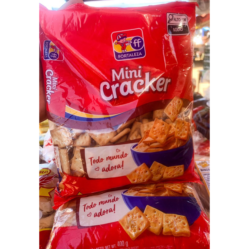 Biscoito mini cracker 400g | Shopee Brasil