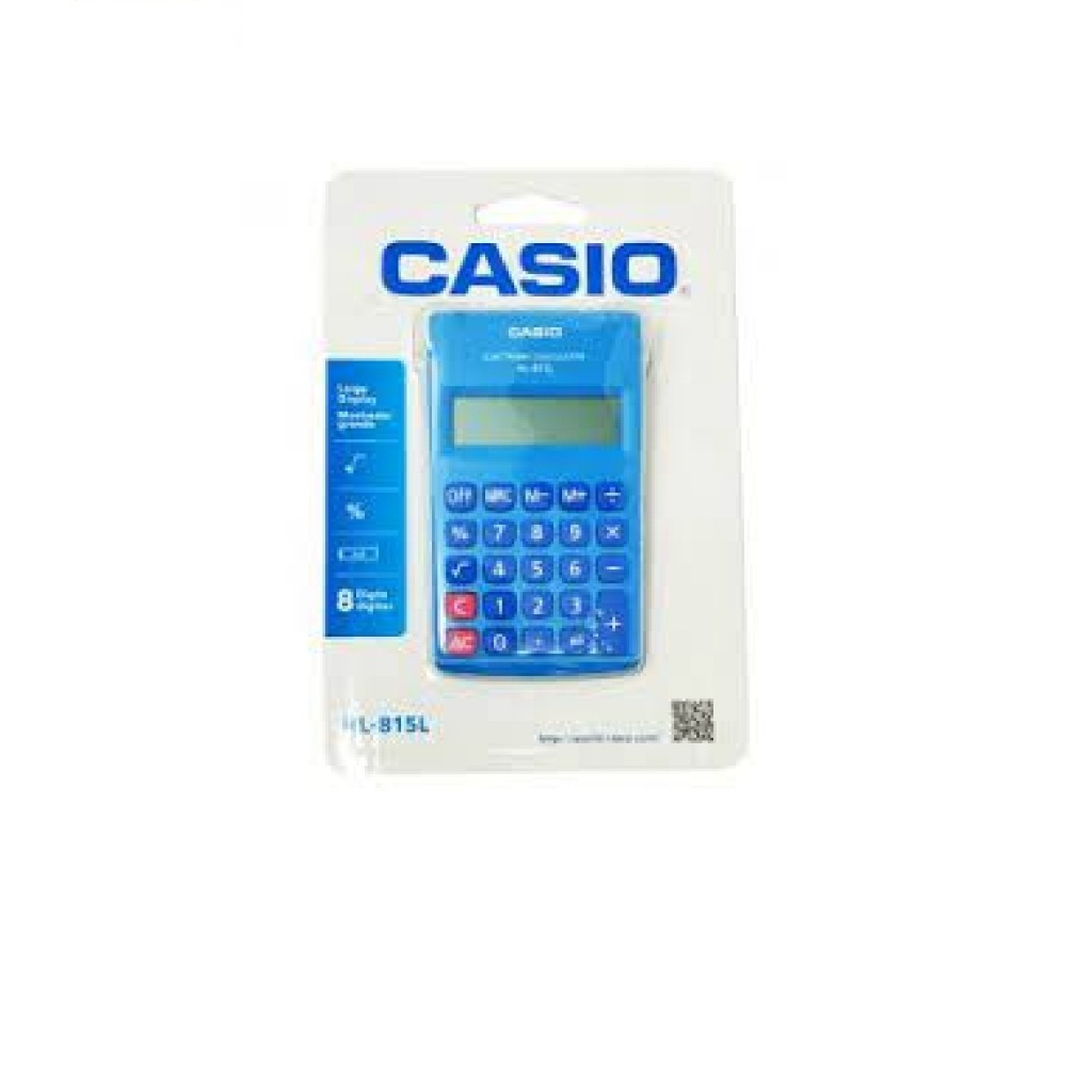 Calculadora Casio 8 Digitos HL 815L Azul | Shopee Brasil