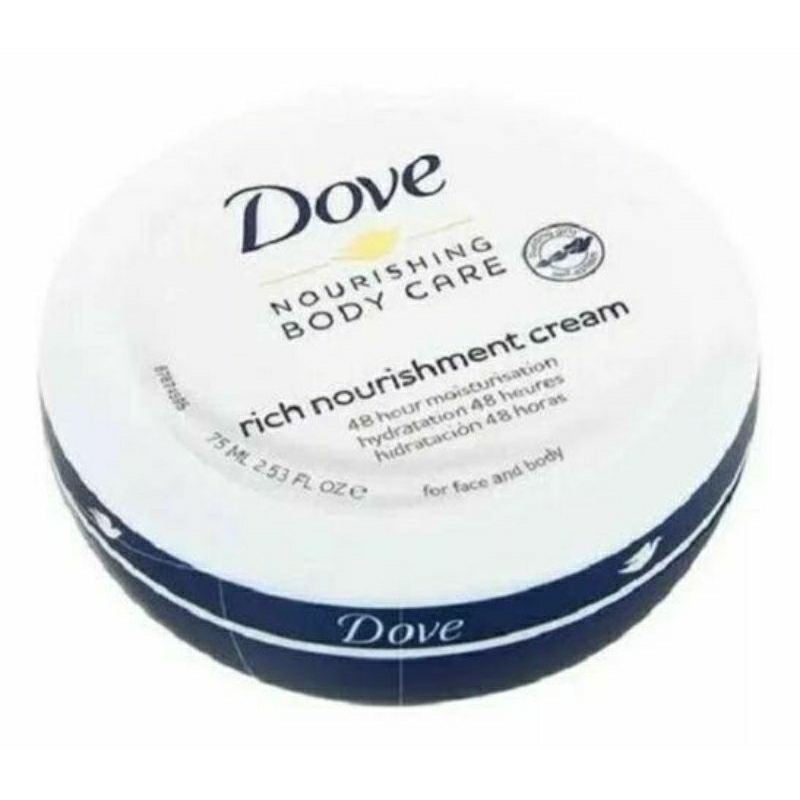 Dove Nourishing Body Cream (latinha azul) | Shopee Brasil