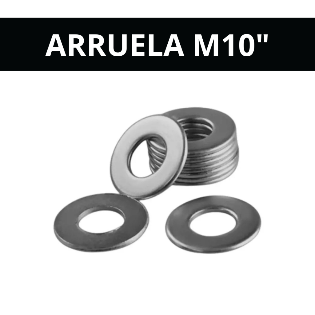 Arruela Lisa M10 Zincado Branco - 500 Unidades | Shopee Brasil